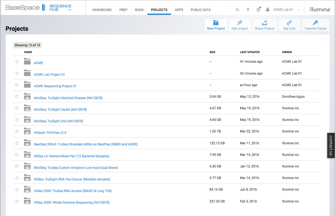 BaseSpace Sequence Hub | Cloud-based genomic data management